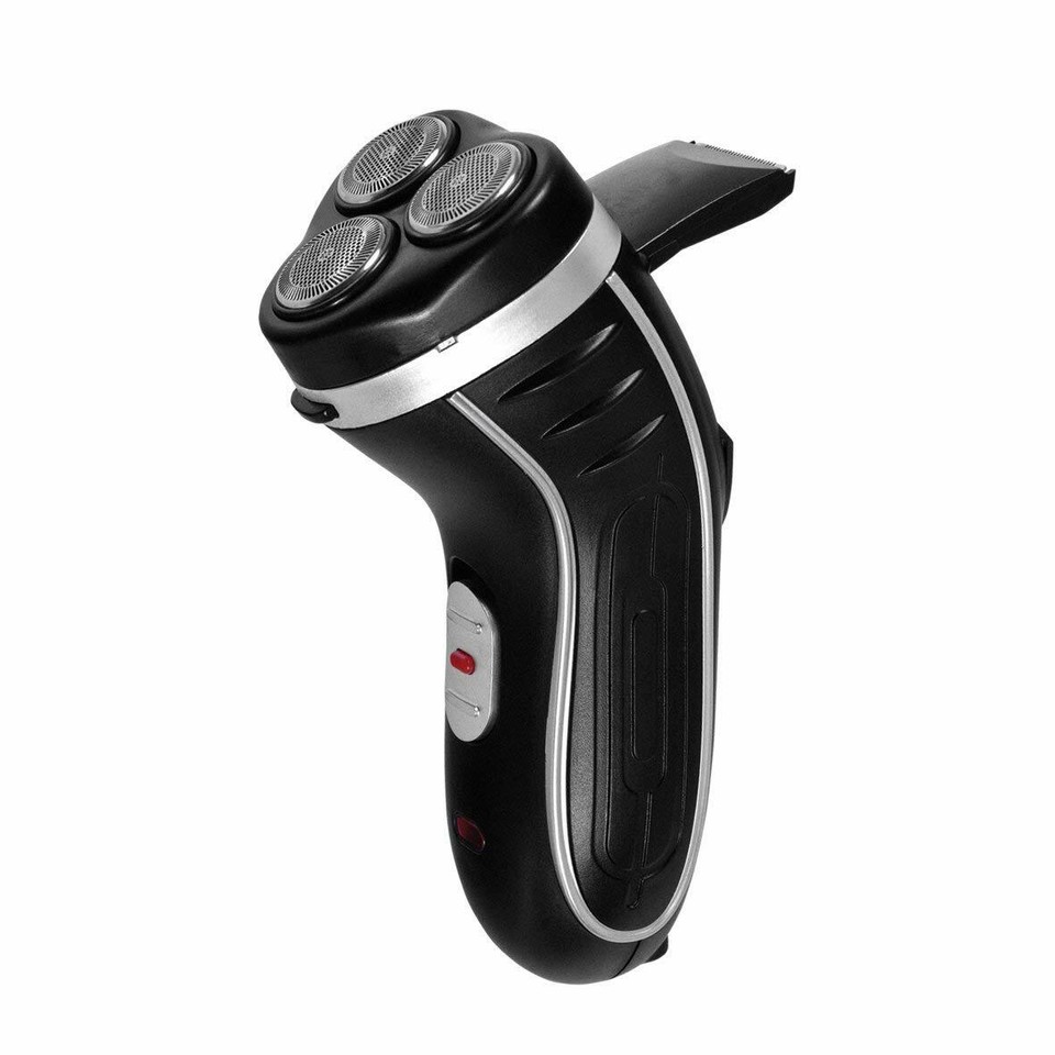 BAUER Rechargeable Cordless Mens Electric Rotary Shaver Razor Sideburn ...