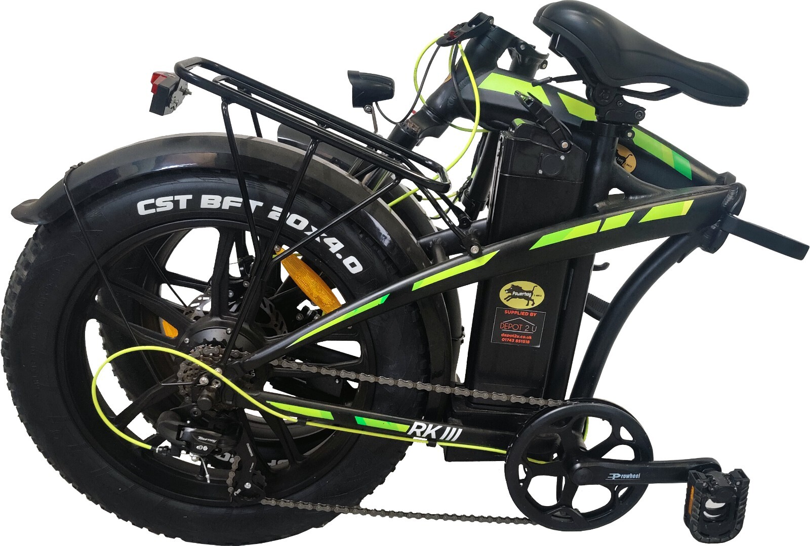 Electric Bike Folding Fat Tyre Front Suspension E Bike 36V 10AH 250W 15 ...