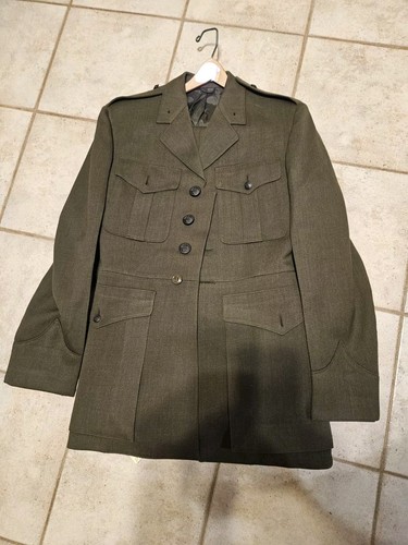 USMC Alpha Service Officer Blouse Coat And Pants Size 39 L | eBay
