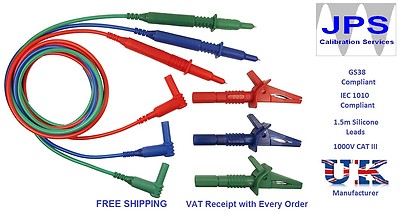 Megger MFT 1710 MFT1710 Replacement Test Leads Probes Crocodile ...