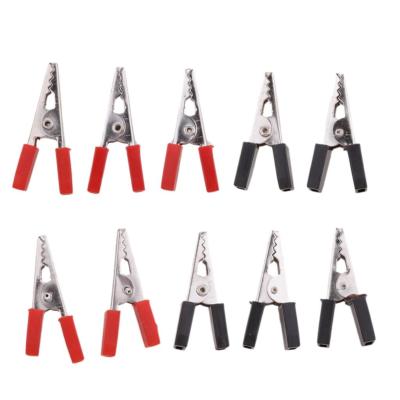 10pcs Miniature Alligator Crocodile Test Clips Cable Lead Screw Probe ...