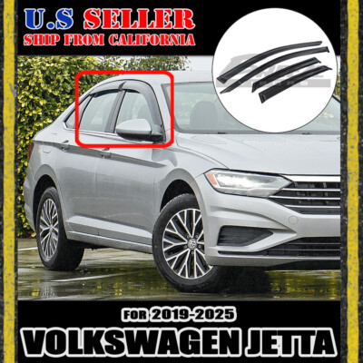 for 2019 - 2024 Volkswagen Jetta Window Visors Deflectors Rain Guard ...