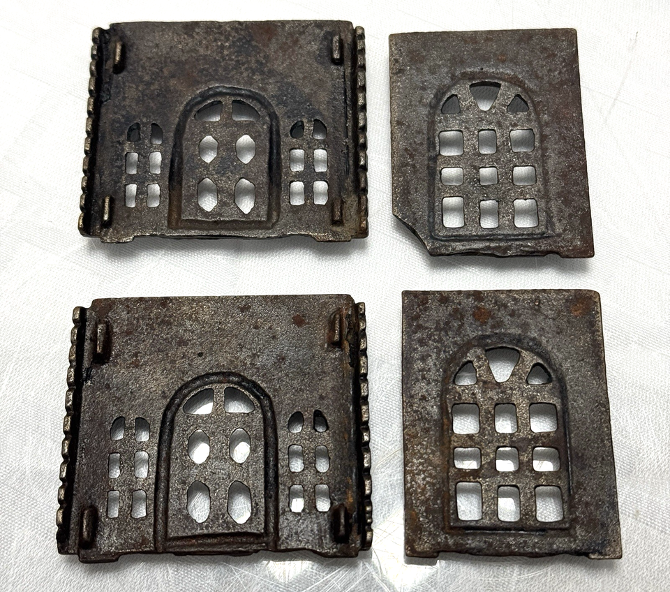 Antique Kenton Cast Iron Coin Bank State Bank Building w Cupola Early ...