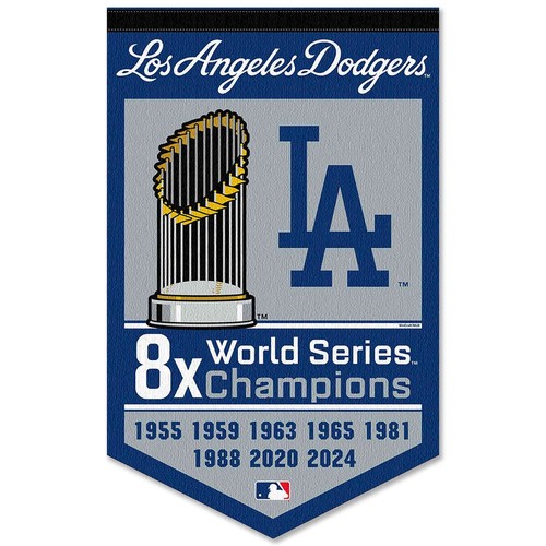 Los Angeles Dodgers 8 Time 8x World Champions Banner Flag | eBay