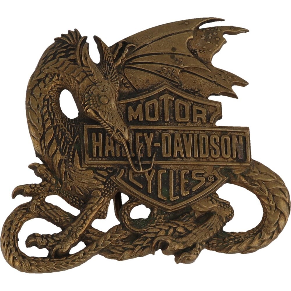 Brass Harley Davidson Dragon Logo Biker Motorcycle Ba… - Gem