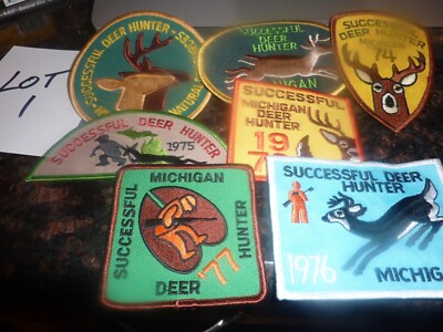 Michigan Successful Deer Hunting Patches Reproductions FILL IN FAKES ...