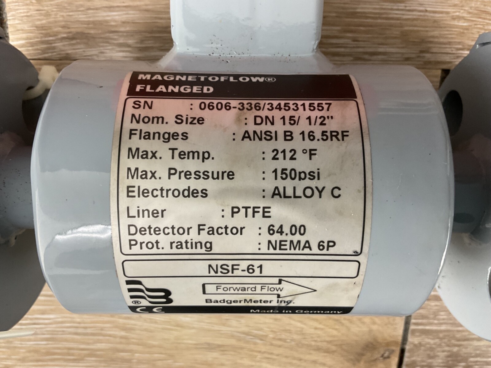 Badger Meter Magnetoflow Flanged Electromagnetic Flow meter PRIMO ...