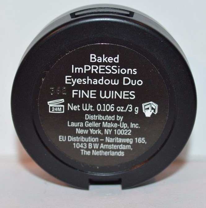 Laura Geller Baked Impressions eye shadow duo Fine Wines .106 oz pink ...