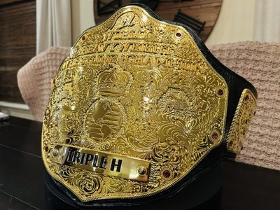 2D BIG GOLD HEAVYWEIGHT CHAMPIONSHIP REPLICA BELT CNC HD & 24K GOLD ...