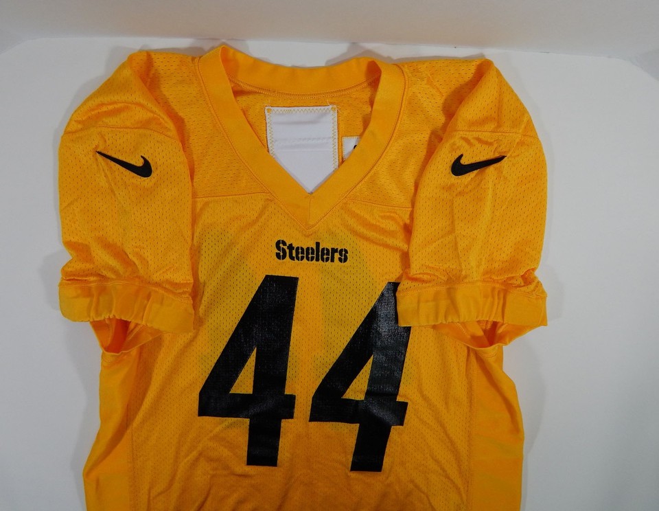 2020 Pittsburgh Steelers #44 Game Issued Yellow Football Practice ...