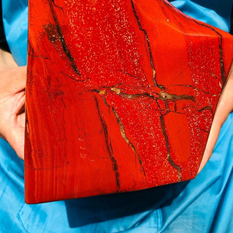 8.73LB Rare NATURAL Red Jasper Quartz Crystal Specimen Healing Stone ...