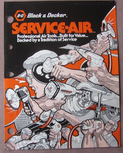 1980 Black & Decker Service Air Tools Brochure Body Shop Hammer Drill Wrenches+ | eBay