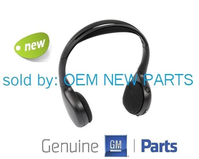 2014-20 GMC OEM Rear Entertainment Wireless Headphones W/Remote TV DVD ...