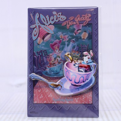 B4 Disney Tokyo TDR Japan Pin Alice Tea Party White Rabbit AIW ...