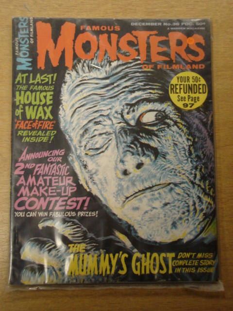 FAMOUS MONSTERS OF FILMLAND #36 FN WARREN HORROR MAGAZINE | eBay