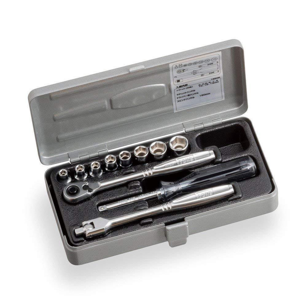 TONE 1/4" Socket Wrench Set 6.35mm Hand Tool 11set 1850M Japan | eBay