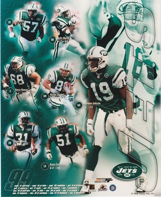 NEW YORK JETS 1999 COLLAGE 8X10 COLOR LICENSED PHOTO FILE NFL | eBay