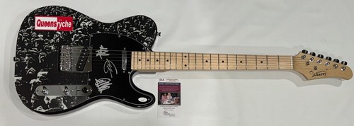 QUEENSRYCHE SIGNED CUSTOM ELECTRIC GUITAR GEOFF TATE WILTON JACKSON 3X ...