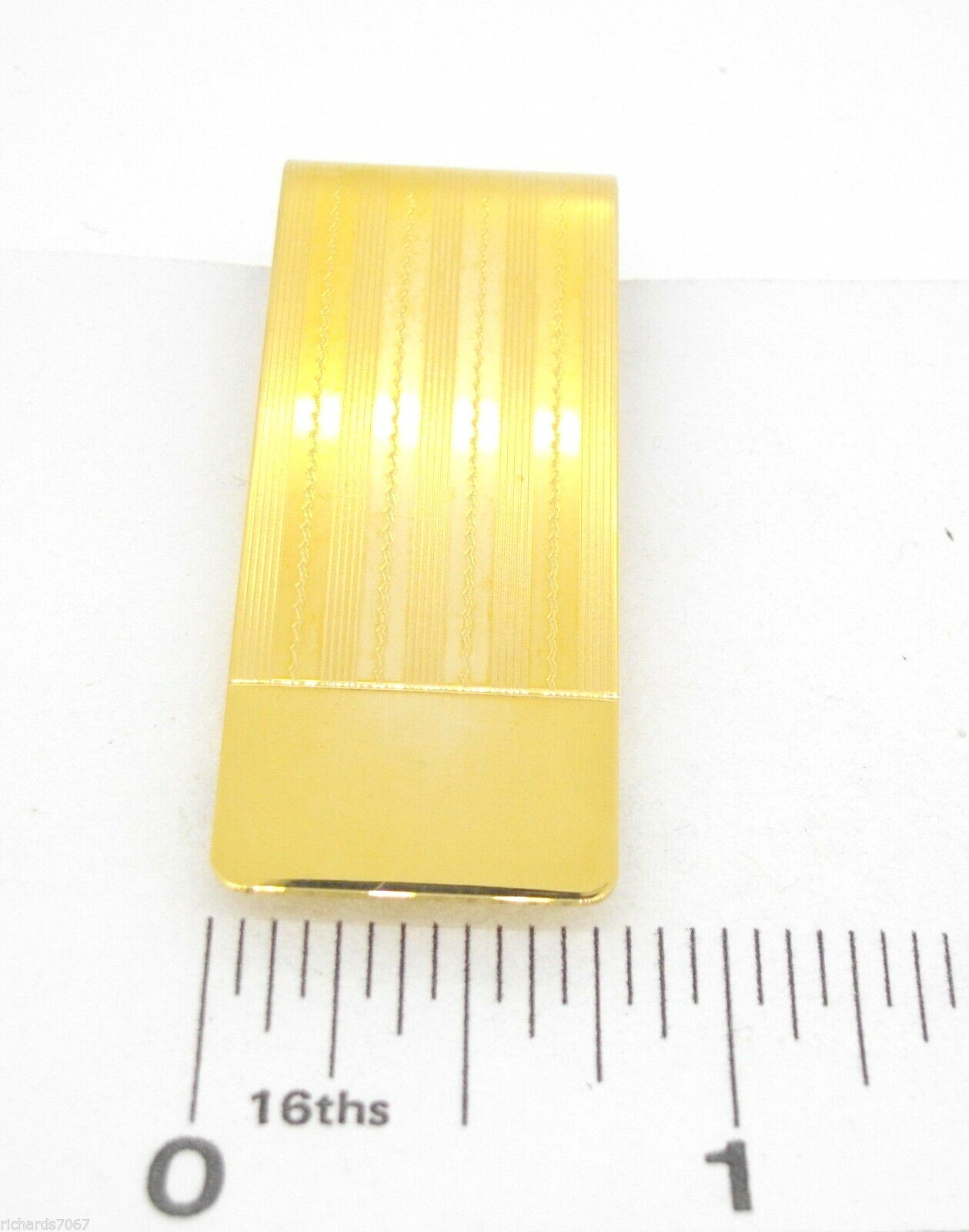 Money clip 14k yellow gold LeStage brand engraveable | eBay