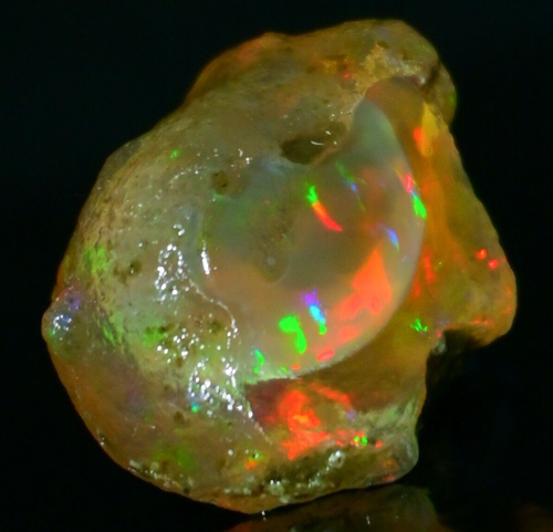Opale de feu multi brute 33,00 carats opale éthiopienne naturelle opale ...