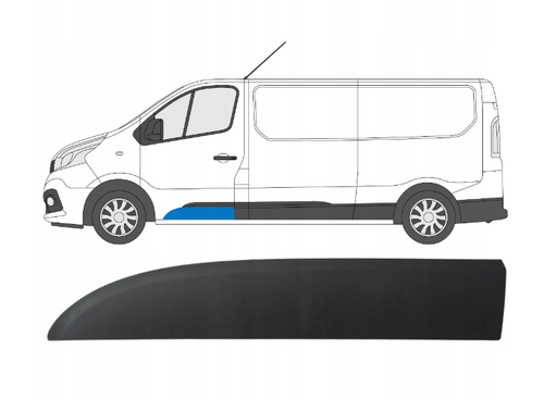 BAGUETTE DE CÔTÉ PORTES AVANT GAUCHE RENAULT TRAFIC III OPEL VIVARO ...