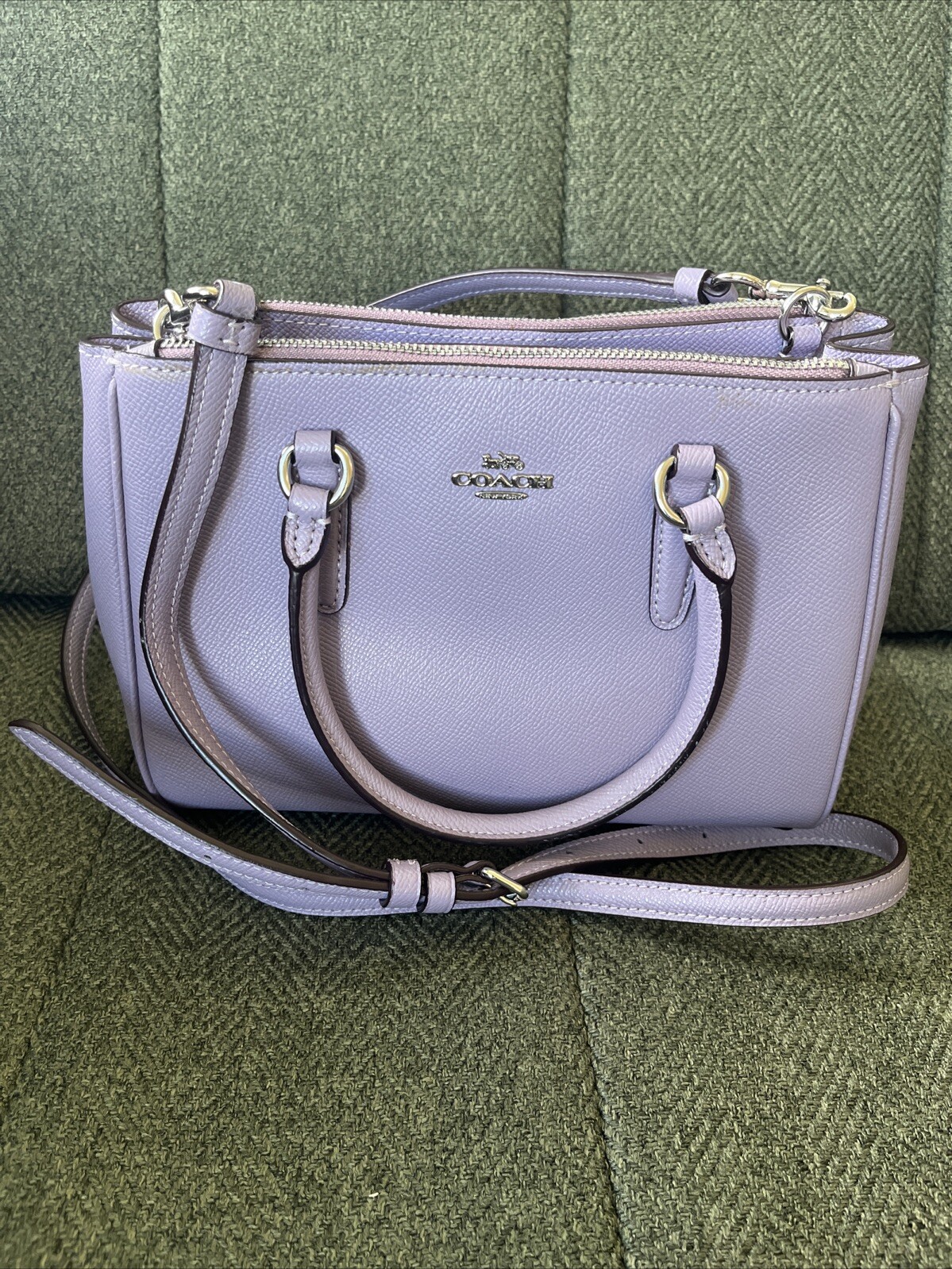 Coach Lavender Leather Mini Surrey Carryall F44962 - Gem