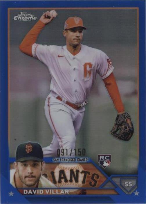 2023 Topps Chrome - David Villar #117 Blue Refractor /150 (RC) for sale ...