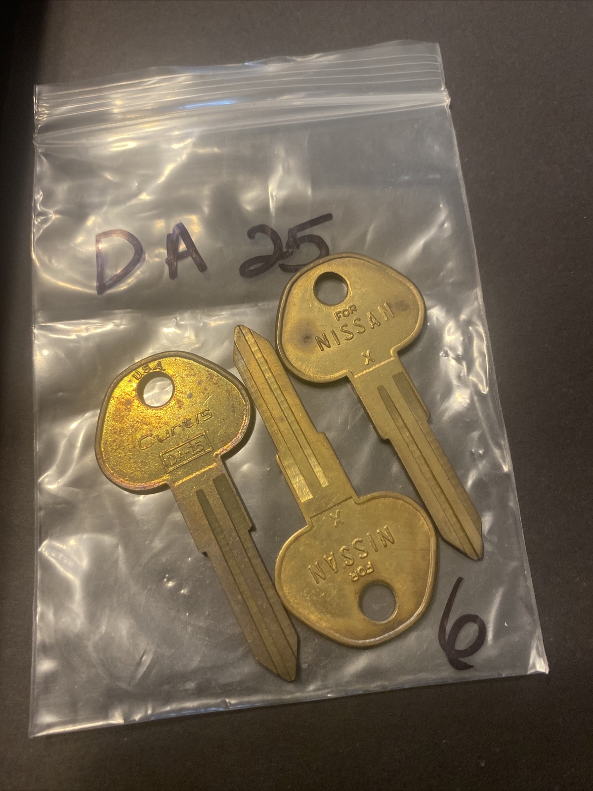 (3) Nissan Keys Curtis DA-25 USA Uncut Key Blanks | eBay