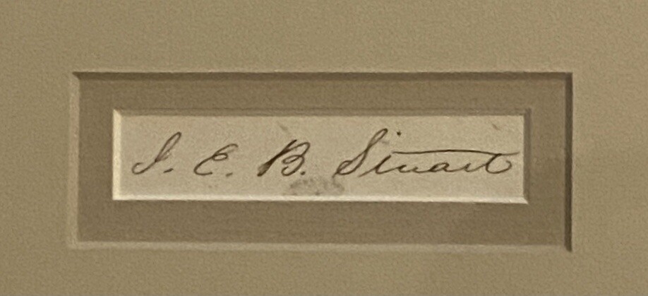 Confederate General J E B Stuart Signed -Rare Civil War Signature Psa ...