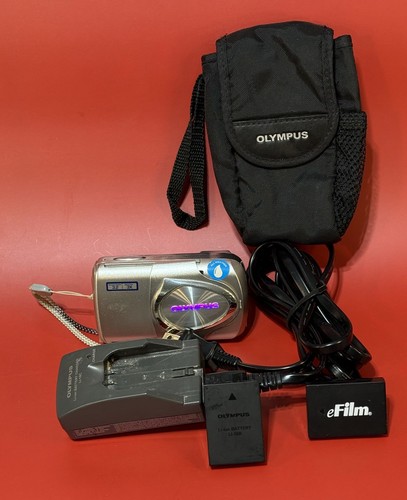 Olympus Stylus 300 Digital Camera 3.2MP All-Weather Zoom Silver Vintage ...