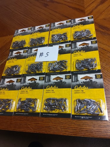 12 Packs Cabelas 1/16oz Tube Jig 25 to a Pack | eBay
