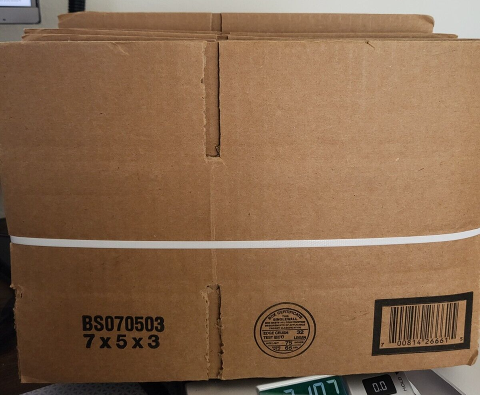 25 boxes 7x5x3 #753 Carton Cardboard Shipping Mailing Box | eBay