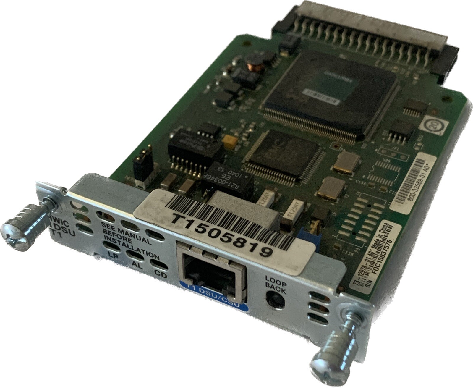Cisco 1-Port T1/Fractional T1 DSU/CSU WAN Interface Card (HWIC-1DSU-T1 ...