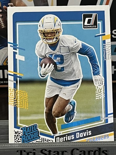 Derius Davis 2023 Donruss Rated Rookie - Chargers | eBay