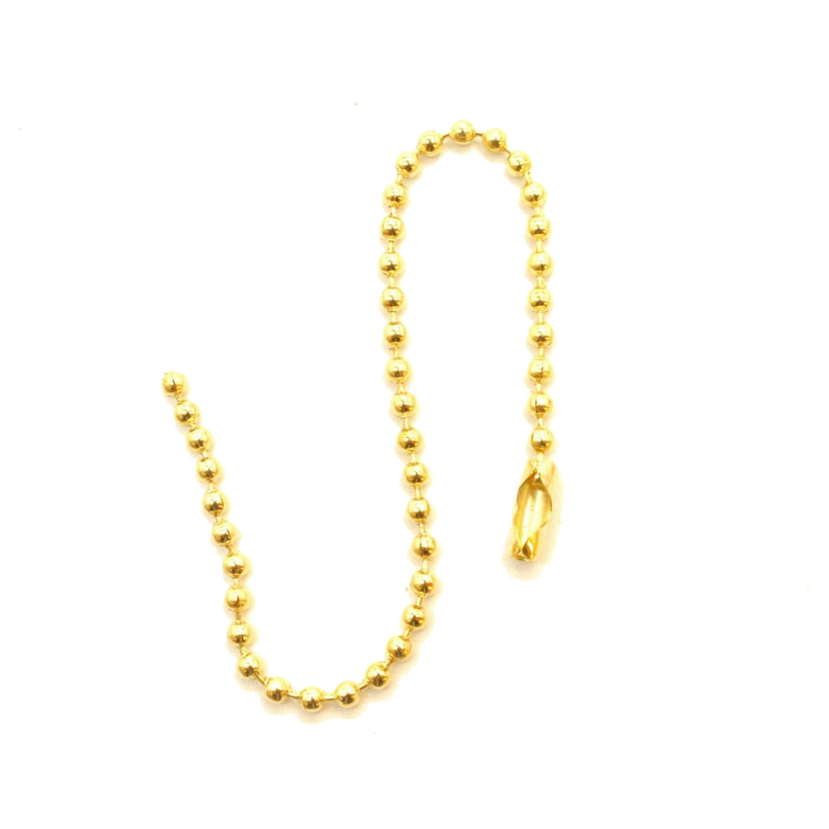 100pcs 10/15/20cm Metal Ball Beaded Chain With Connector Clasp Tag Key ...