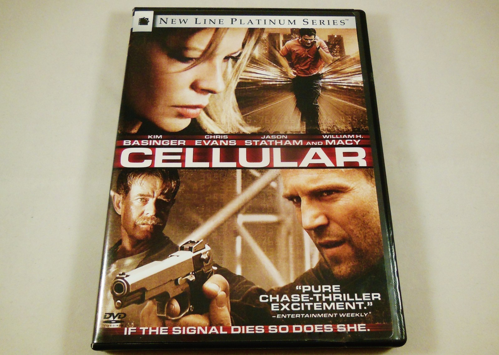 Cellular DVD Platinum Series Kim Basinger, Chris Evans, Jason Statham ...