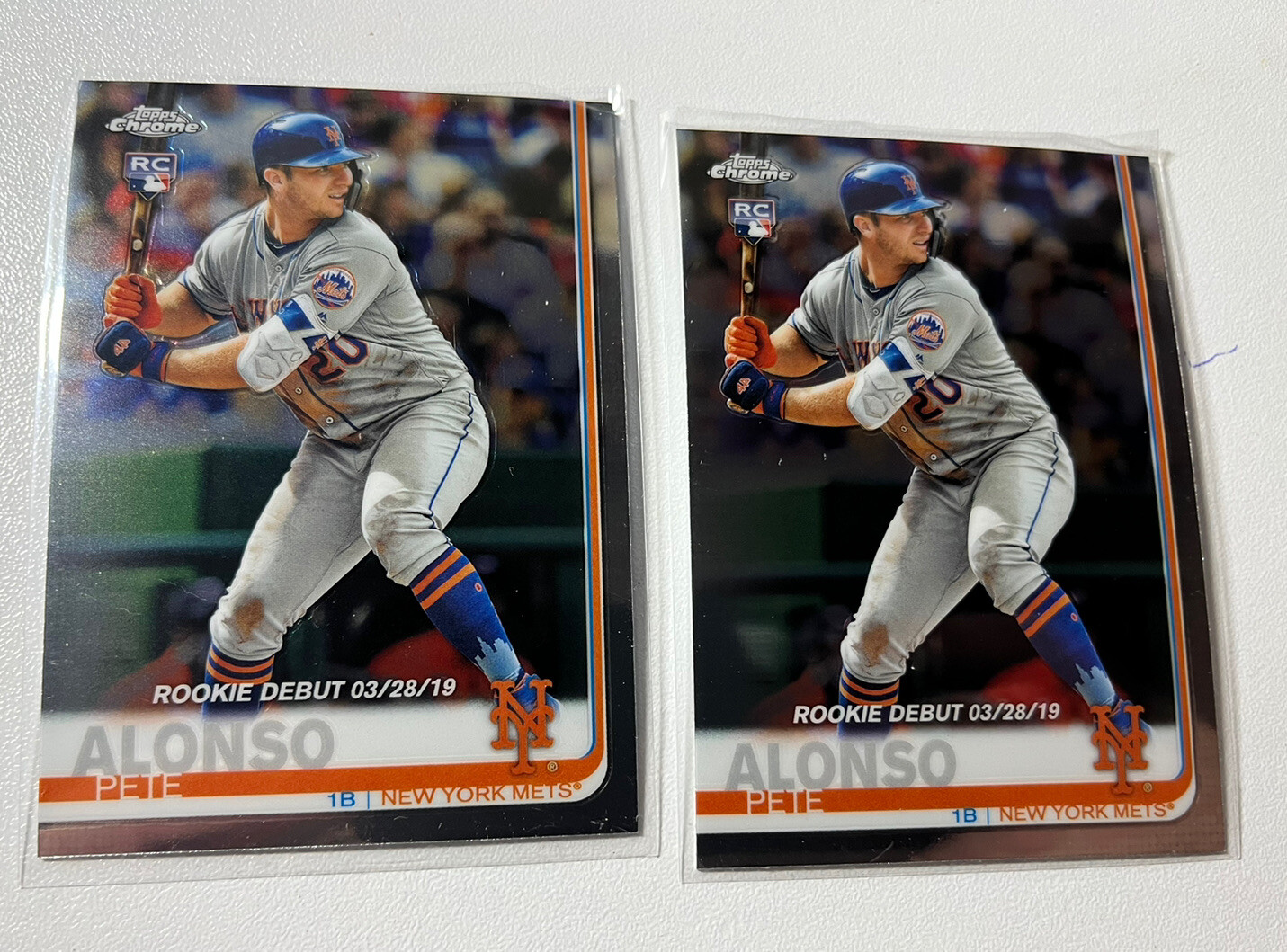 2019 Topps Chrome Baseball Pete Alonso Rookie Debut RC #52 New York ...