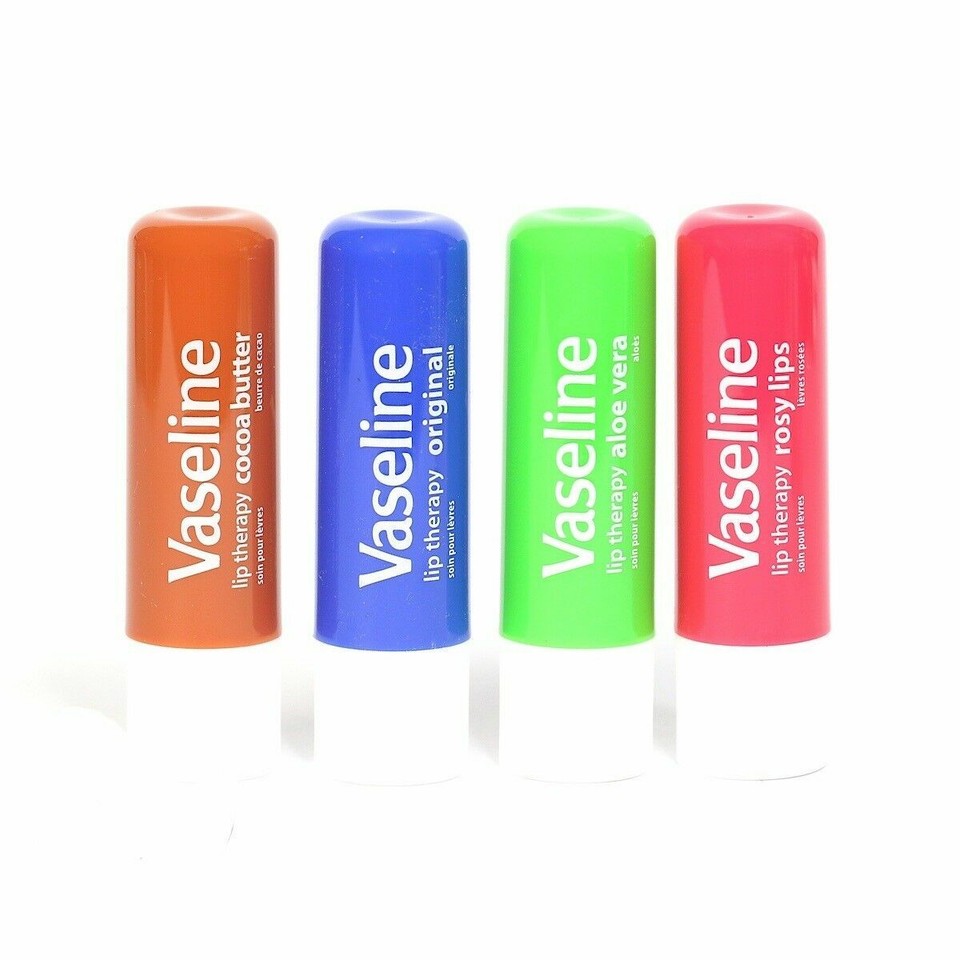 Vaseline Lip Therapy Balm Sticks Rosy Lips Aloe Vera Cocoa Butter ...