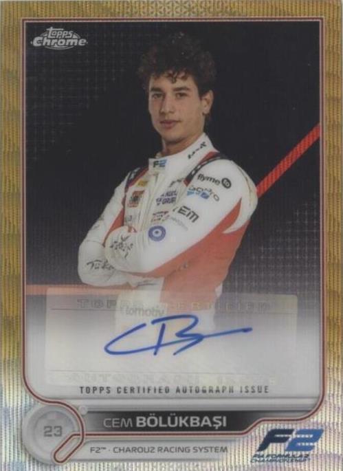2022 Topps Chrome Formula 1 - Autographs Cem Bolukbasi #CAC-CB Gold ...
