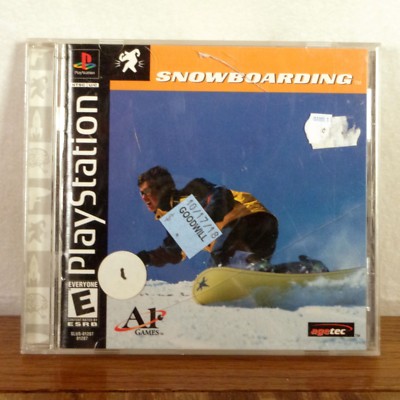 Snowboarding PS1 Black Label Playstation Video Game Agetec 2000 Tested ...