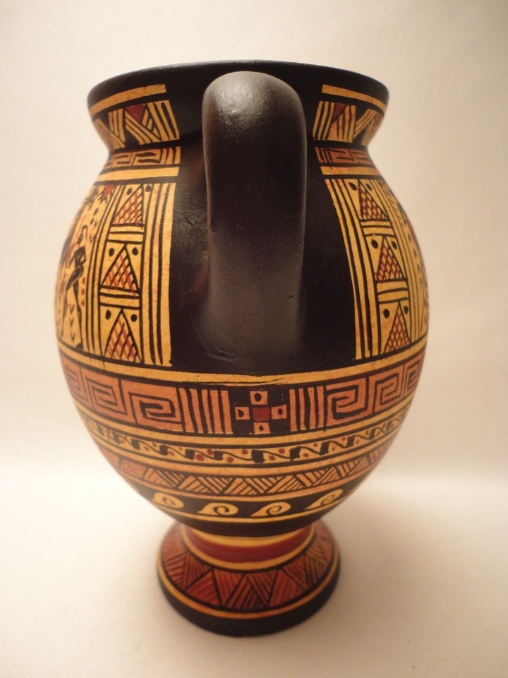 Archaeological Greek Pottery Art Rare 900 BC Geometric Painted Vase ...