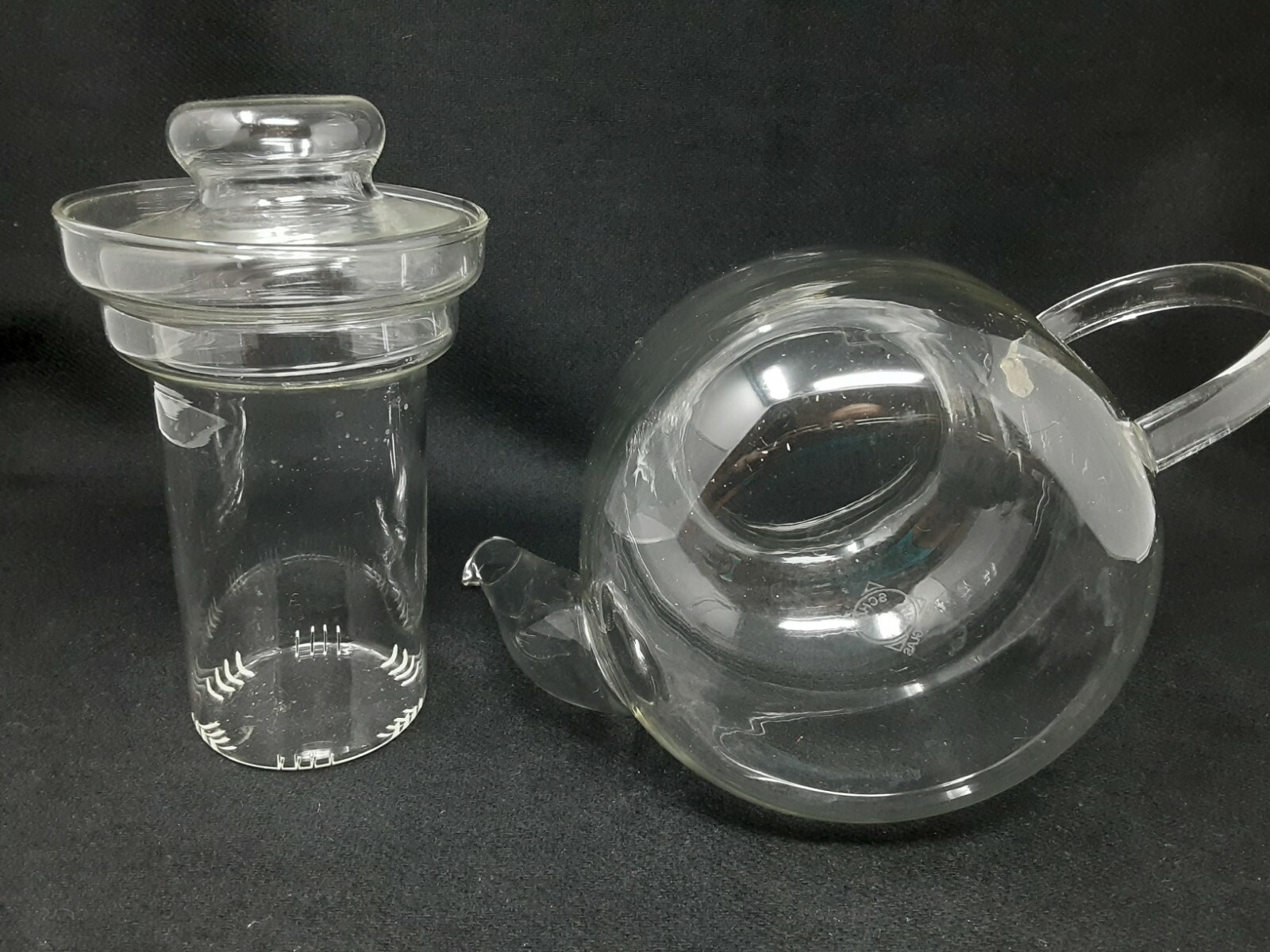 Mid-Century Shott-Mainz Jena Glas Tea Pot With Infuser and Lid | eBay