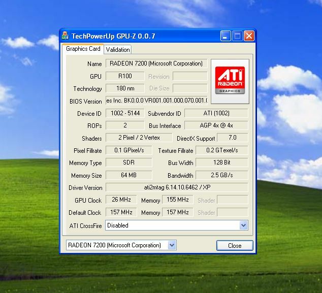 Vintage Retro ATI Technologies Radeon 7200 64MB Video Card 727419409643 ...