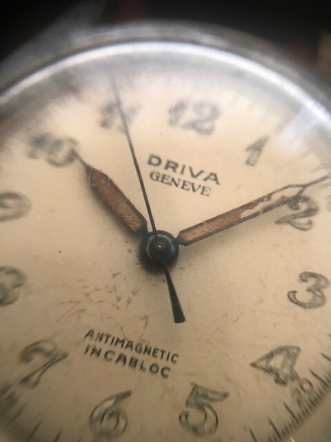 Rare Vintage Driva Geneve Military Winding Swiss Wris… - Gem