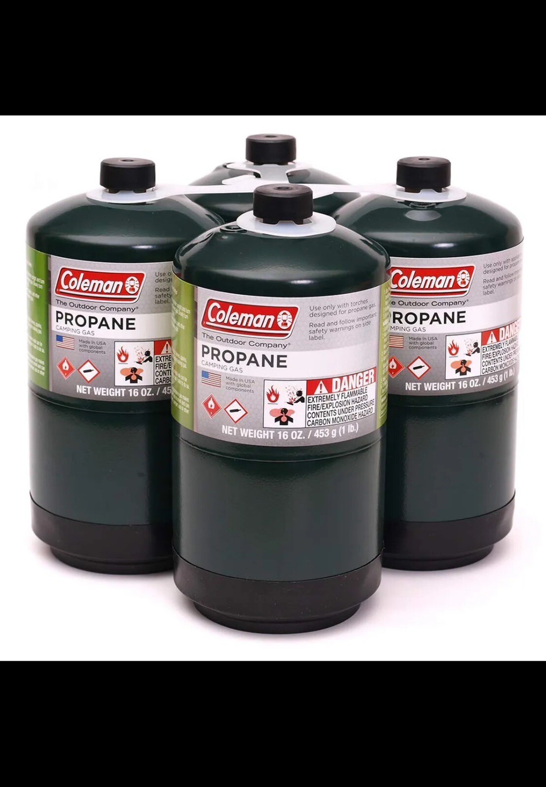 Coleman Propane Fuel, 16 oz, Propane Camping Cylinde 4-Pack | eBay