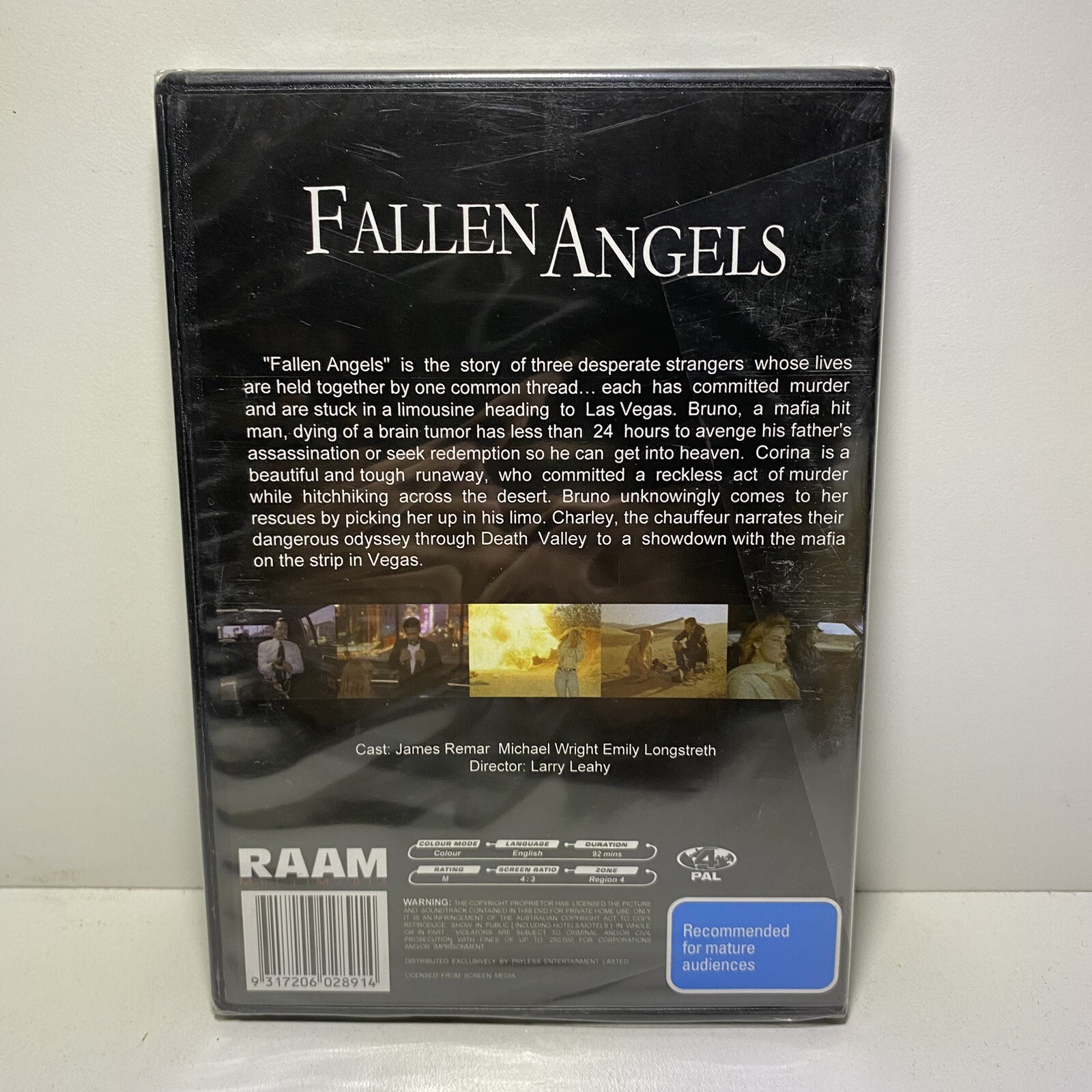 DVD Fallen Angels R4 PAL James Remar Aka Confessions of a Hitman 1994 ...