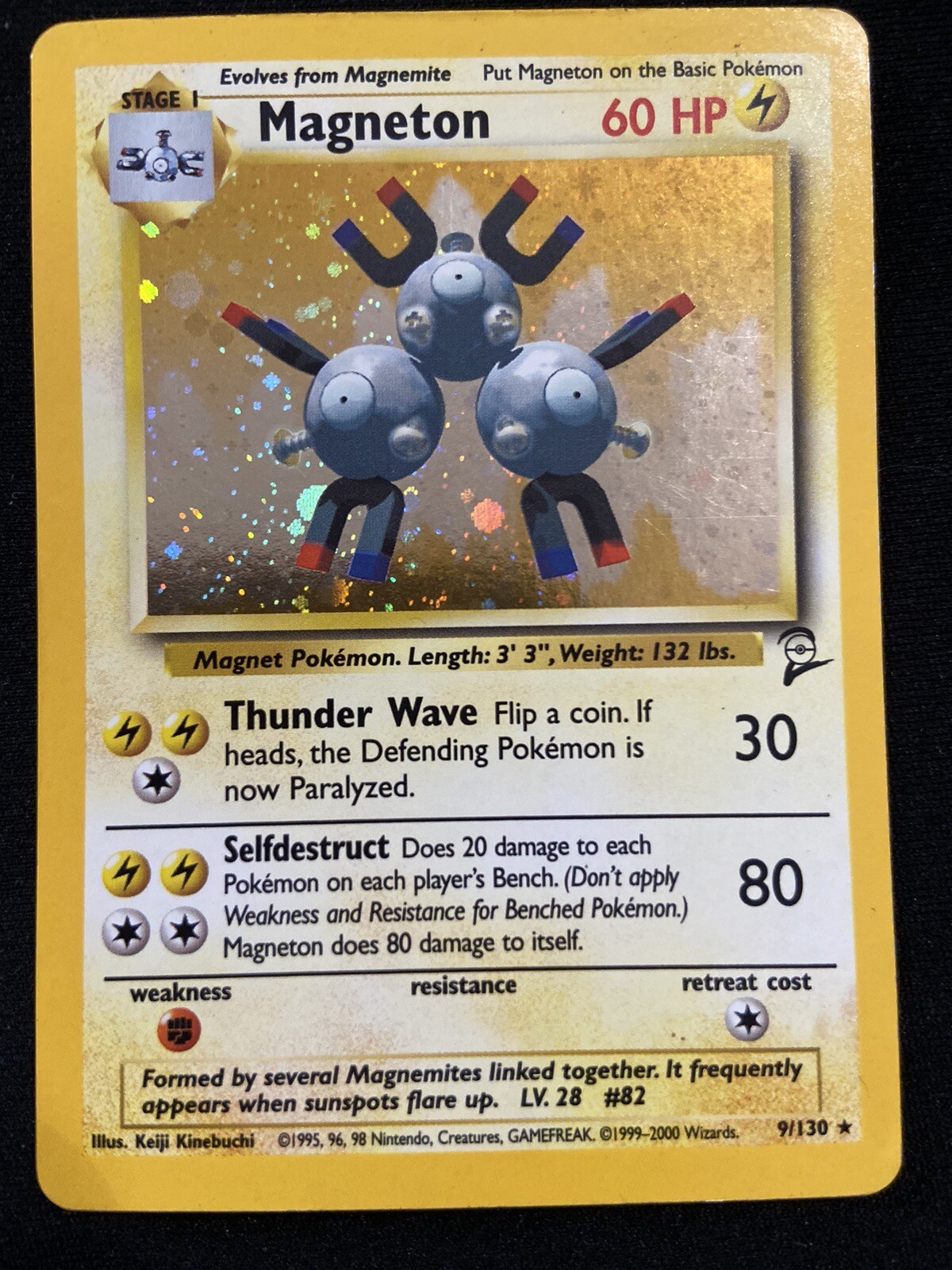 Pokémon TCG Magneton Base Set 2 9/130 Holo Unlimited Holo Rare | eBay
