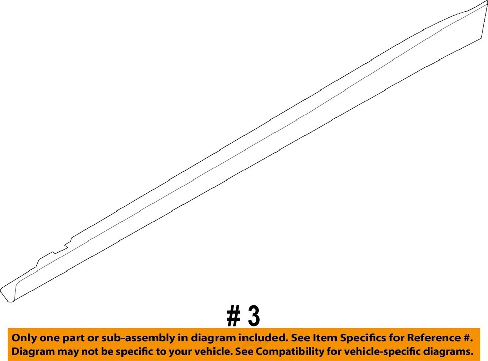 BMW OEM 12-16 328i Exterior-Rocker Molding Left 51777312751 | eBay