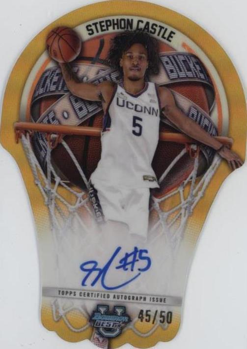 2023-24 Bowman University Best - Bowman U Buckets Die-Cut Autographs ...