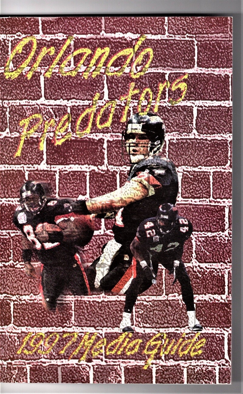 ORLANDO PREDATORS AFL 1997 ARENA FOOTBALL LEAGUE TEAM MEDIA GUIDE | eBay